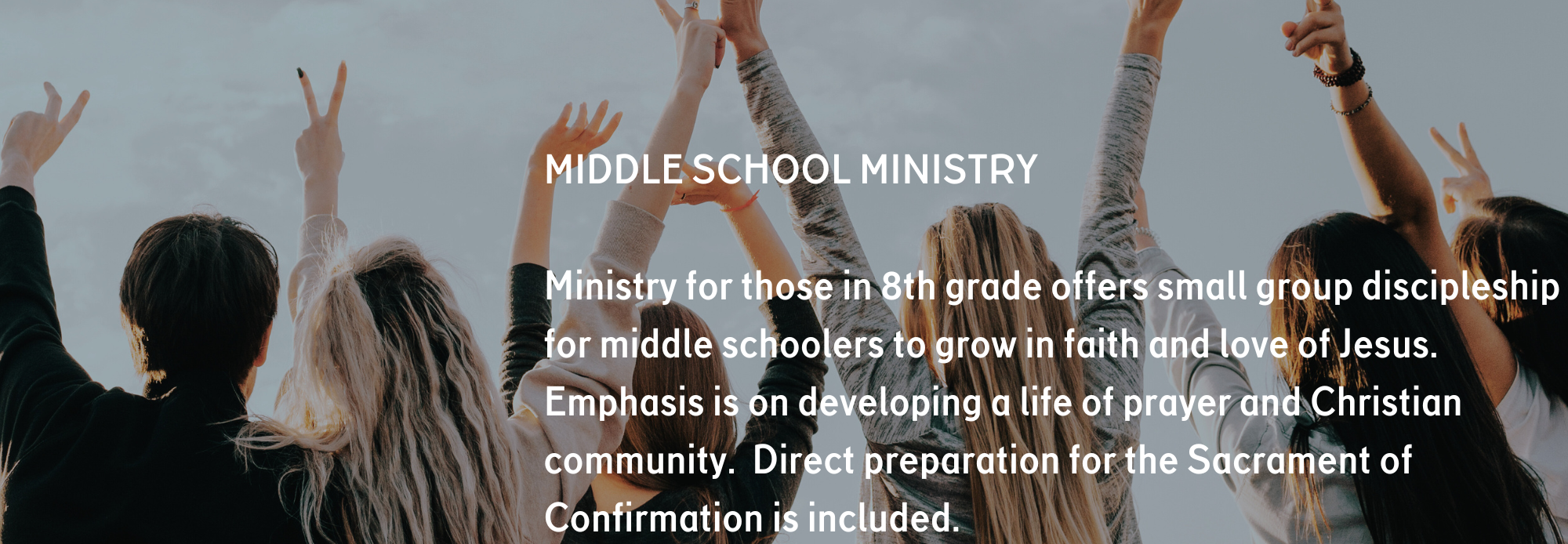Middle School Ministry (grade 8) | St. Francis de Sales Parish